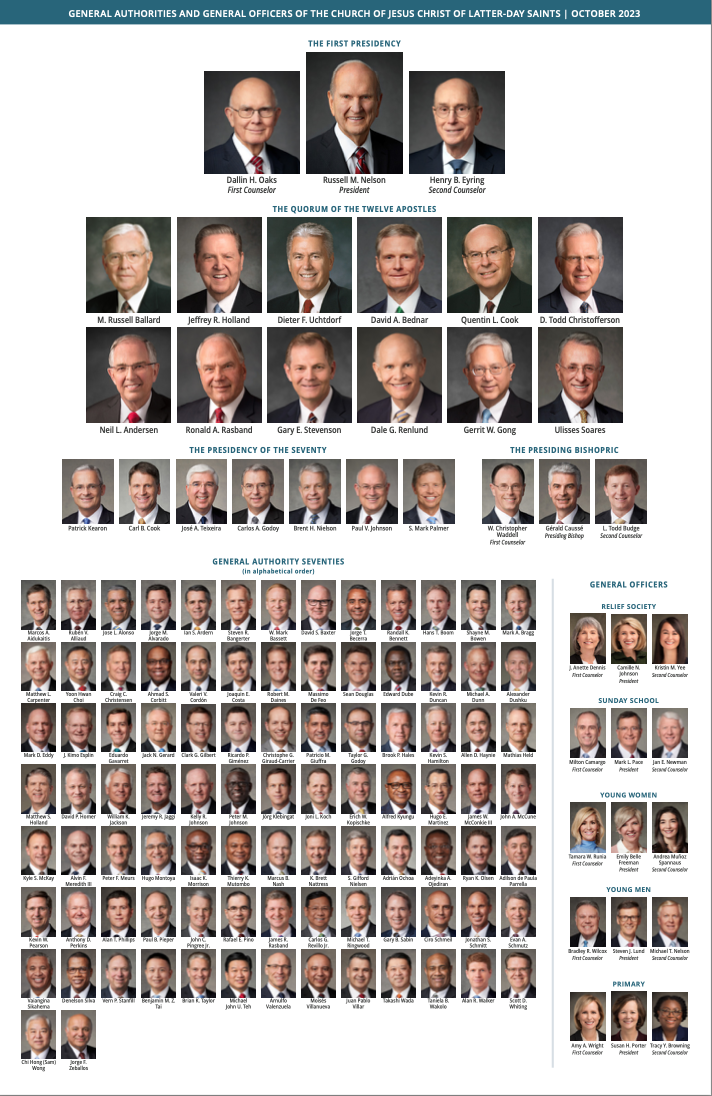 General Authorities - Mormonism, The Mormon Church, Beliefs, & Religion ...