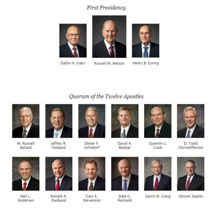 Quorum of the Twelve Apostles - Mormonism, The Mormon Church, Beliefs ...